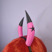 Cosplay horns pink with black star – Spicy Cat Crafts